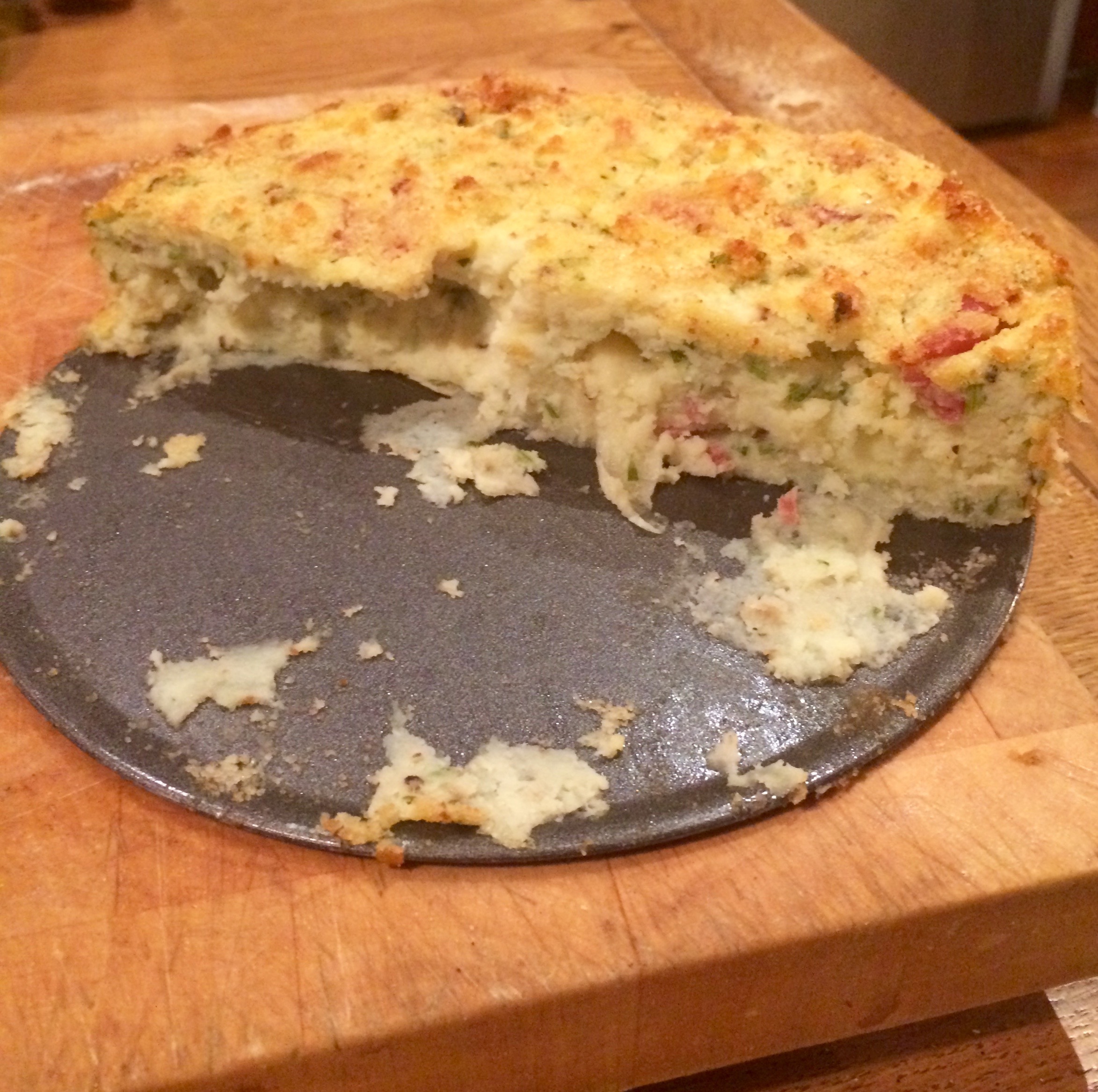 Gatto’ di patate (Neapolitan potato, cheese and salame savory cake ...