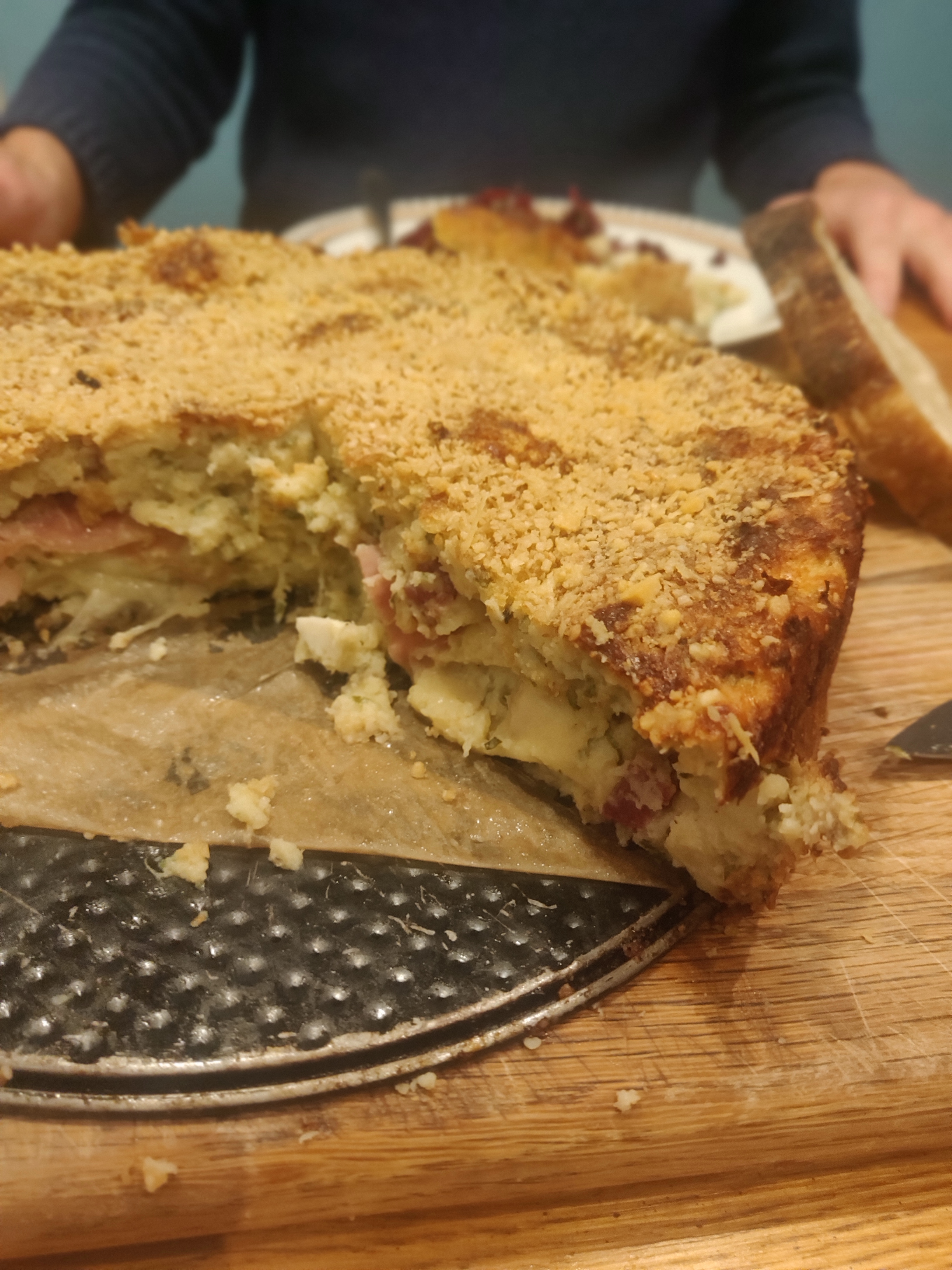 Gatto’ di patate (Neapolitan potato, cheese and salame savory cake ...