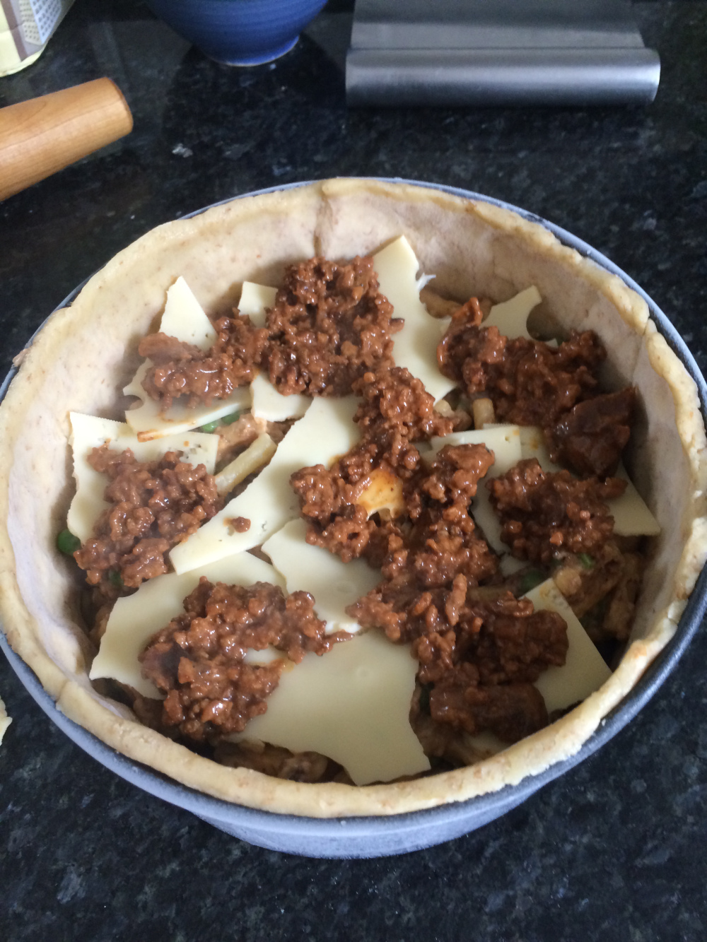 Timballo con ragu di maiale speziato e intingolo di fegatini (Timballo ...