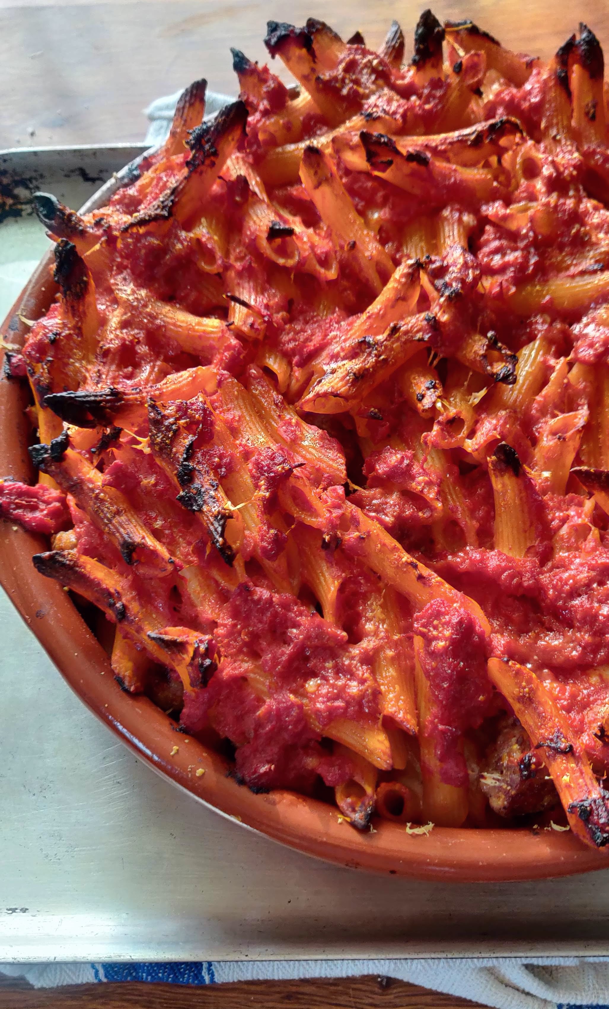 Pasta china – baked pasta with mini meatballs and lots of other lovely ...